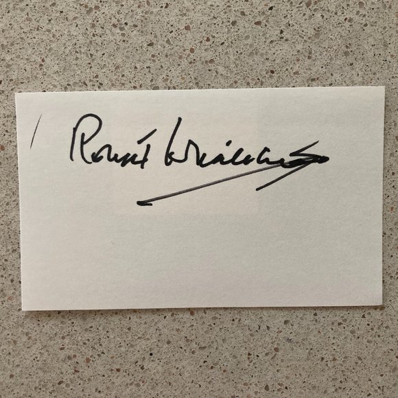 Autograph | Other | Robert Whitehead Signed Index Card Lincoln Center ...